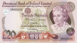 Provincial Bank of Ireland £20 Notes - AIB (NI) Personal Banking