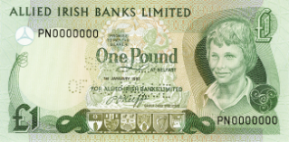Allied Irish Banks Ltd £1 Note - AIB (NI) Personal Banking