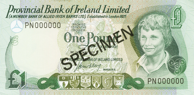 Provincial Bank of Ireland £1 Notes - AIB (NI) Personal Banking