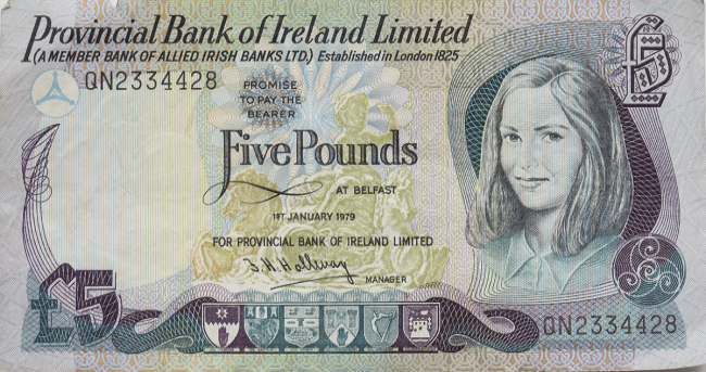 Provincial Bank of Ireland £5 Notes